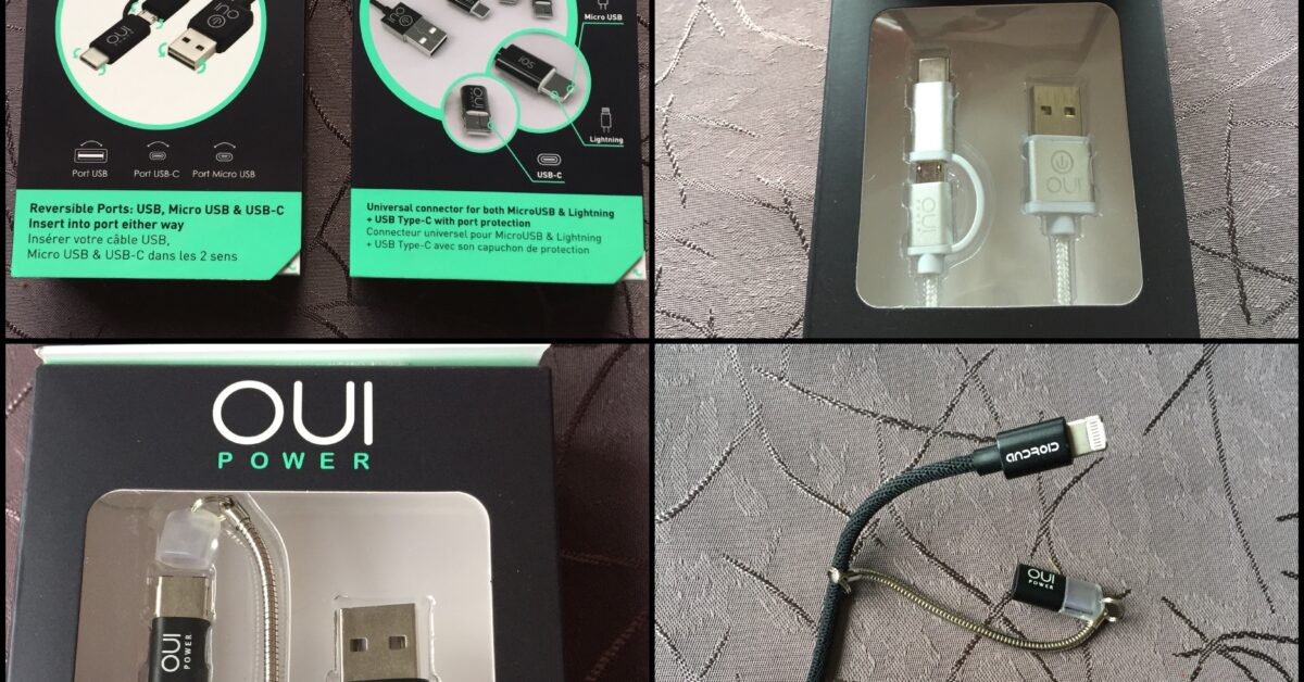 Test du cable Oui Power 3 en 1 pour Lightning/Micro USB/USB-C ...